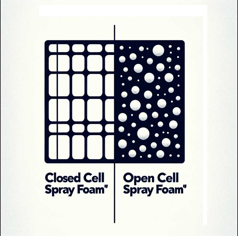Closed Cell Spray Foam vs. Open Cell Spray Foam